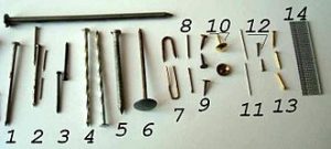 Les différents types de clou et leur utilisation - Bricom